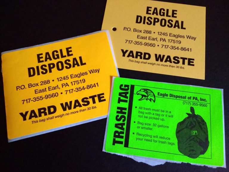Eagle Disposal Waste Labels – Ream Printing